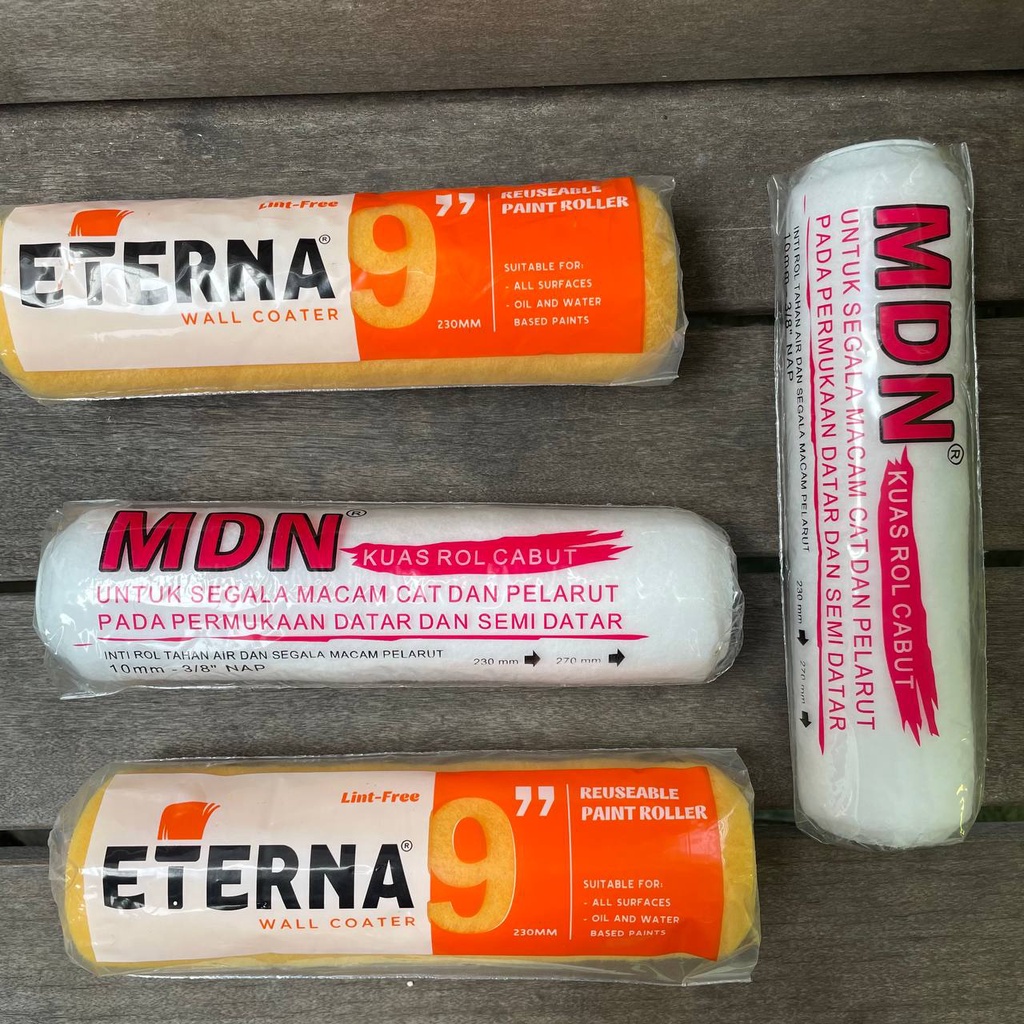 Jual REFILL BULU KUAS ROLL BESAR 9" INCH ISI ULANG KUAS ROL CAT TEMBOK ...