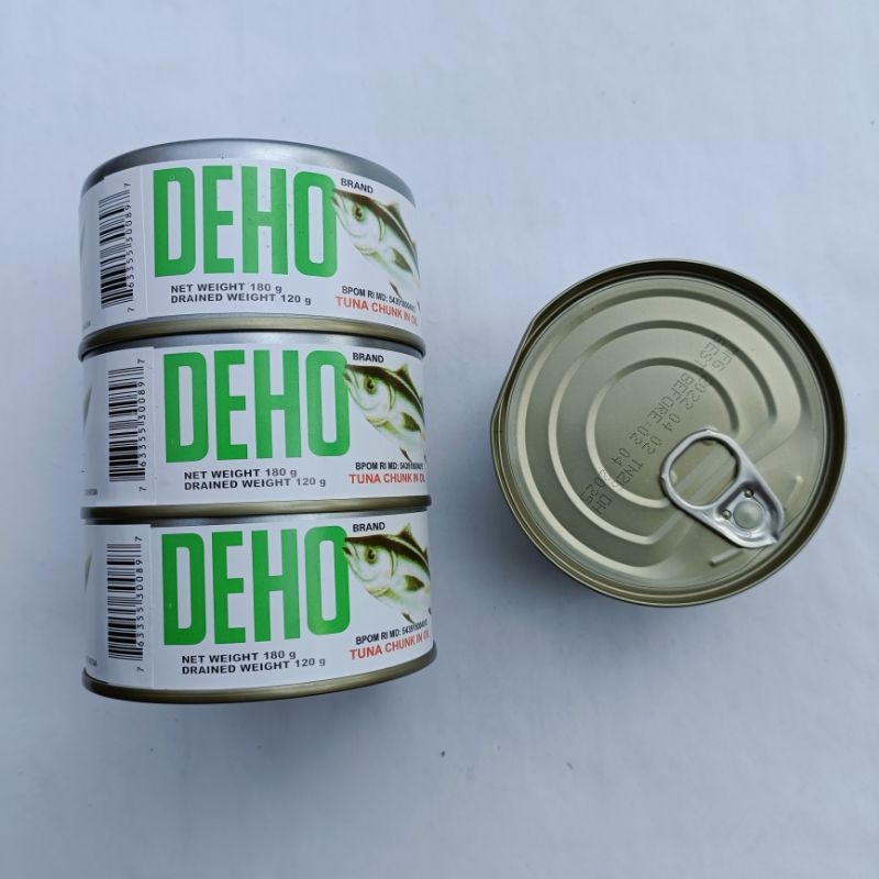 Jual Deho Tuna kemasan kaleng 185gram/ Umpan pancing DEHO | Shopee ...