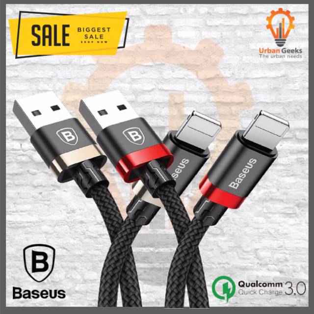 Jual Baseus Iphone Lightning Cable Golden Belt Series 1 m Fast Charging ...