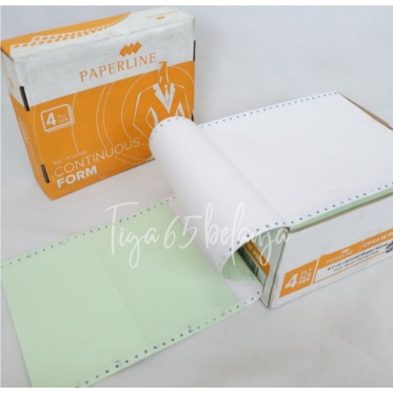 Jual Continuous Form 4 Ply / Kertas Komputer Paperline 9.5 X 11 Cf K4 W ...