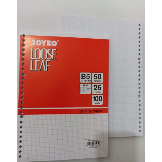 Jual LOOSE LEAF JOYKO B5 50 GRID | Shopee Indonesia