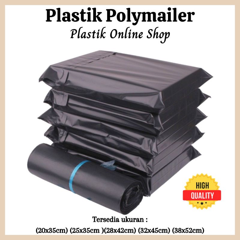 Jual Plastik Packing Online Shop Hitam 32 x 45/ KD-4 | Shopee Indonesia