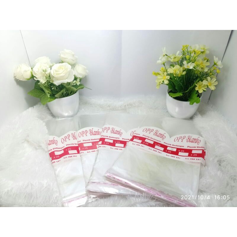 Jual Plastik Opp 7 cm - 20,5 cm | Plastik Undangan ukuran 7 cm s/d 20,5 cm | Shopee Indonesia