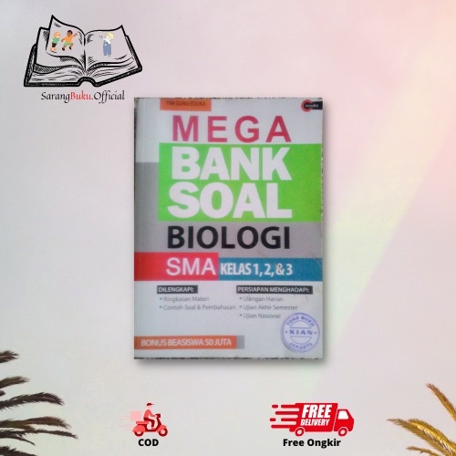 Jual Buku Mega Bank Soal Biologi SMA Kelas 1,2,3 | Shopee Indonesia