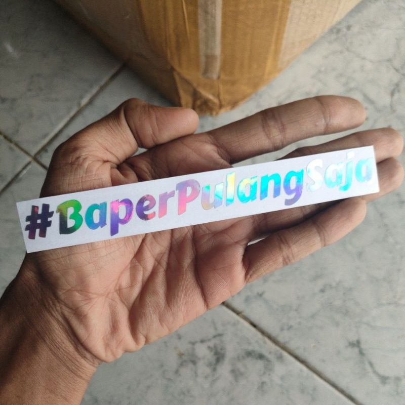Jual Stiker Baper Pulang Saja Cutting Panjang | Shopee Indonesia