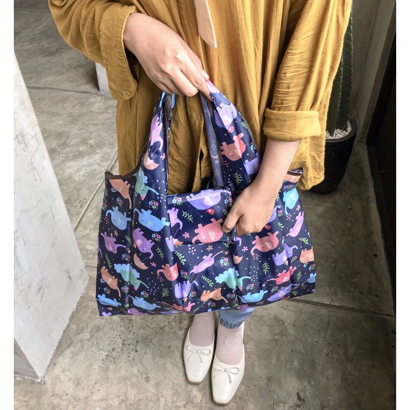 Jual !!NEW!! ECO BAG / FOLDABLE BAG / TAS BELANJA LIPAT BESAR ANTI AIR BERMOTIF UNIK | Shopee ...
