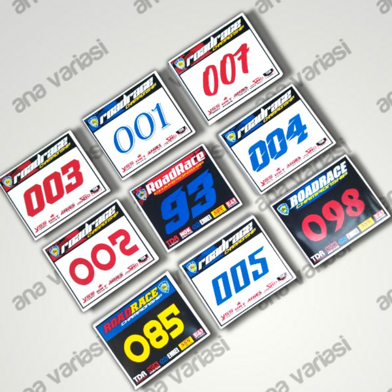 Jual sticker roadrace jumbo isi sepasang kanan kiri, stiker roadrace ...