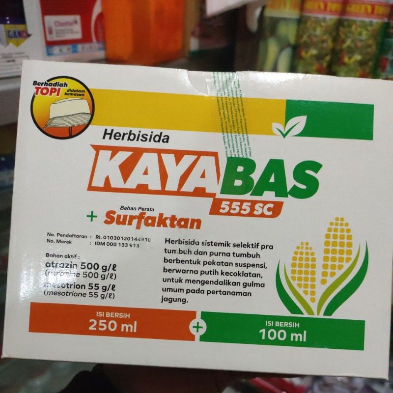Jual Kayabas 250 ml ,herbisida jagung,obat rumput jagung | Shopee Indonesia
