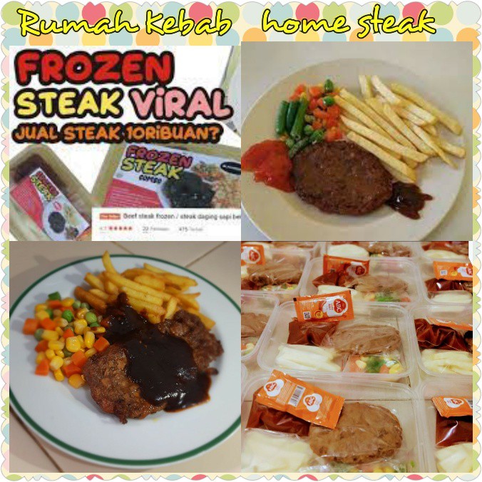 Jual Paket Lengkap Steak Beef Frozen Lengkap dengan saus steak pedas ...
