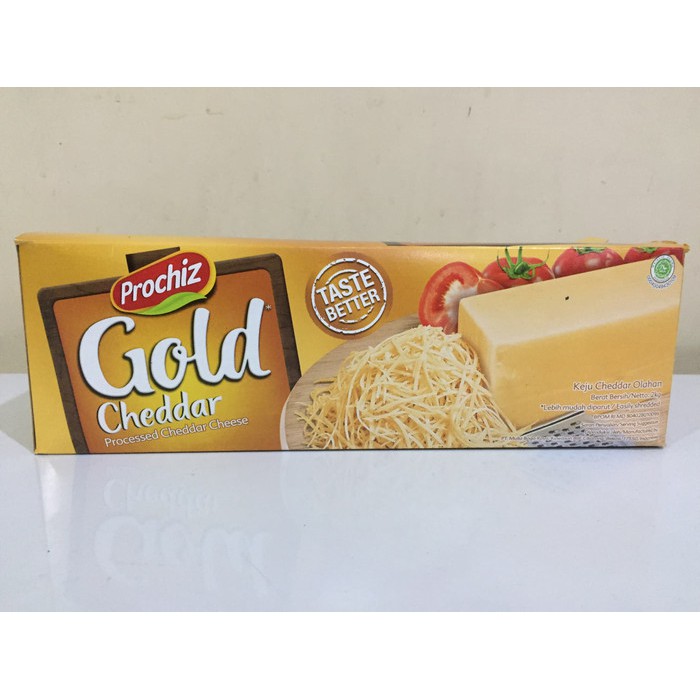 Jual Keju Prochiz Gold Cheddar 2KG Block Processed Cheddar Cheese ...
