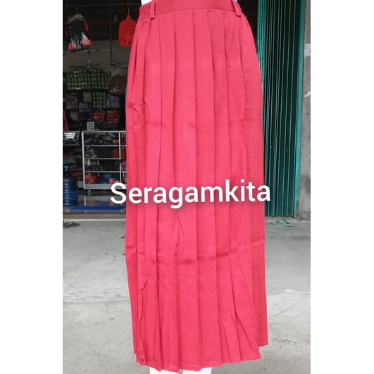 Jual Rok panjang merah SD MI Seragam SD MI Seragam sekolah SD MI Rok SD ...