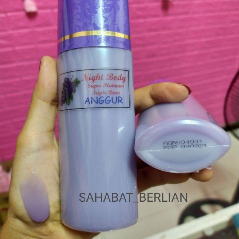 Jual HB ANGGUR SUPER PLATINUM TRIPLE DOSIS / HAND BODY PEMUTIH BADAN ...