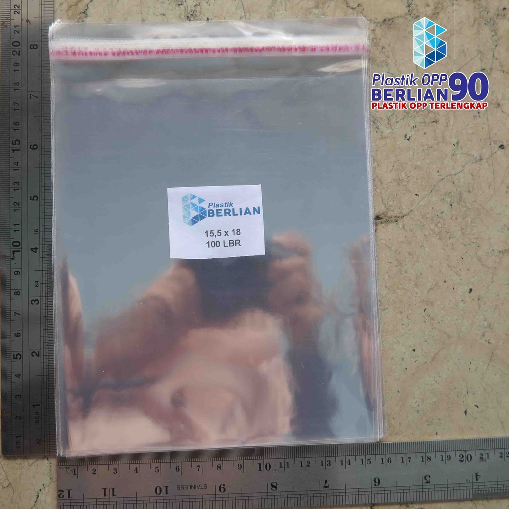 Jual Plastik Opp 15,5x18 cm Plastik Opp Seal / Plastik Opp Lem Tebal 20 ...