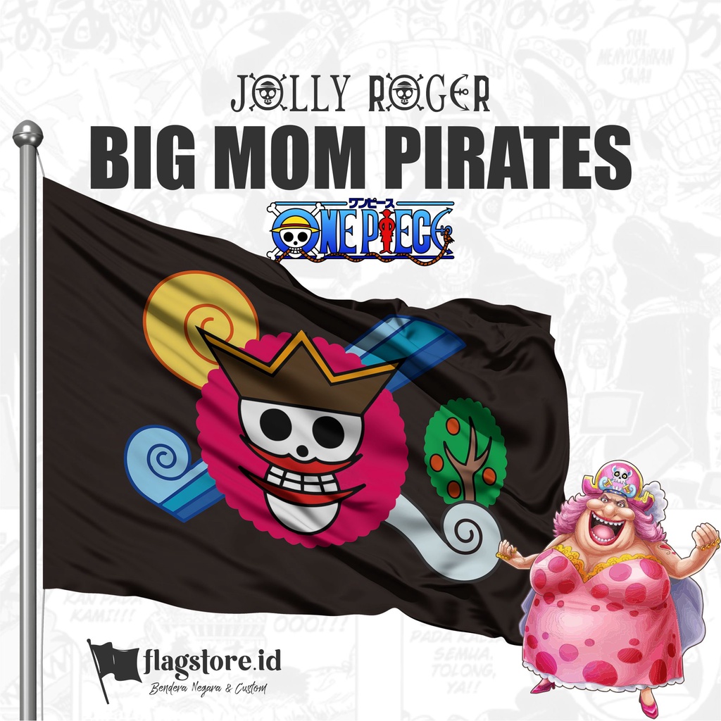 Jual Flagstore.id - BENDERA BIG MOM PIRATES | BAJAK LAUT CHARLOTTE BIG ...