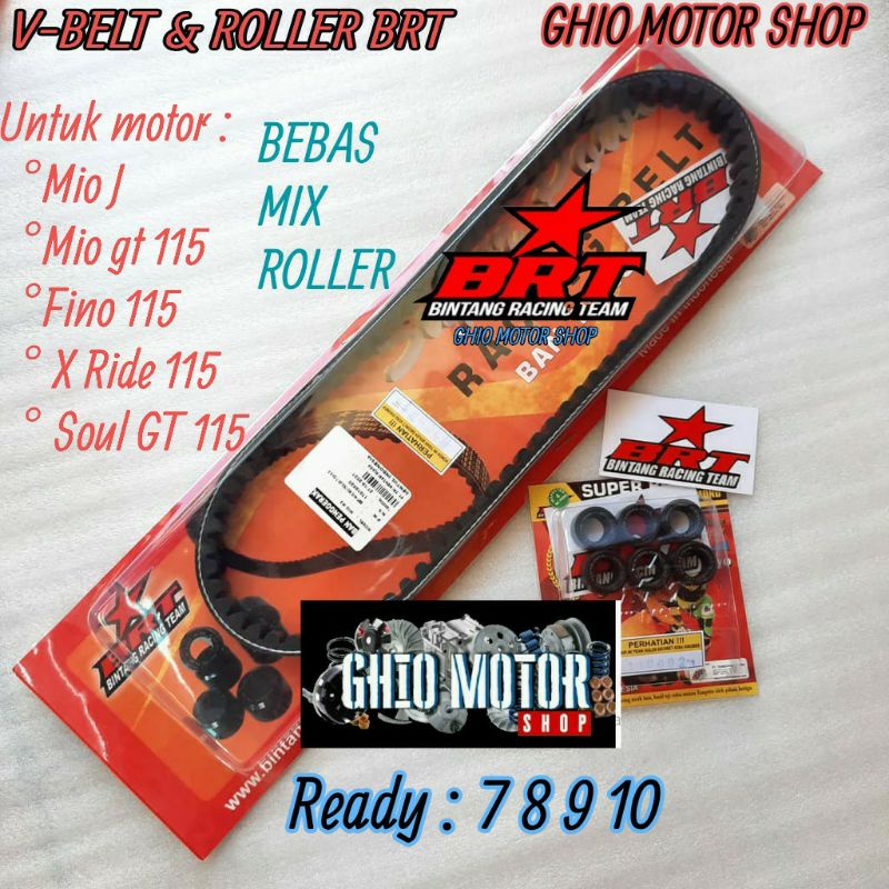 Jual Vanbelt + Roller BRT MIO J(54P) Roller BRT Mio Sporty Roller 5TL DRIVE BELT BRT mio J ...