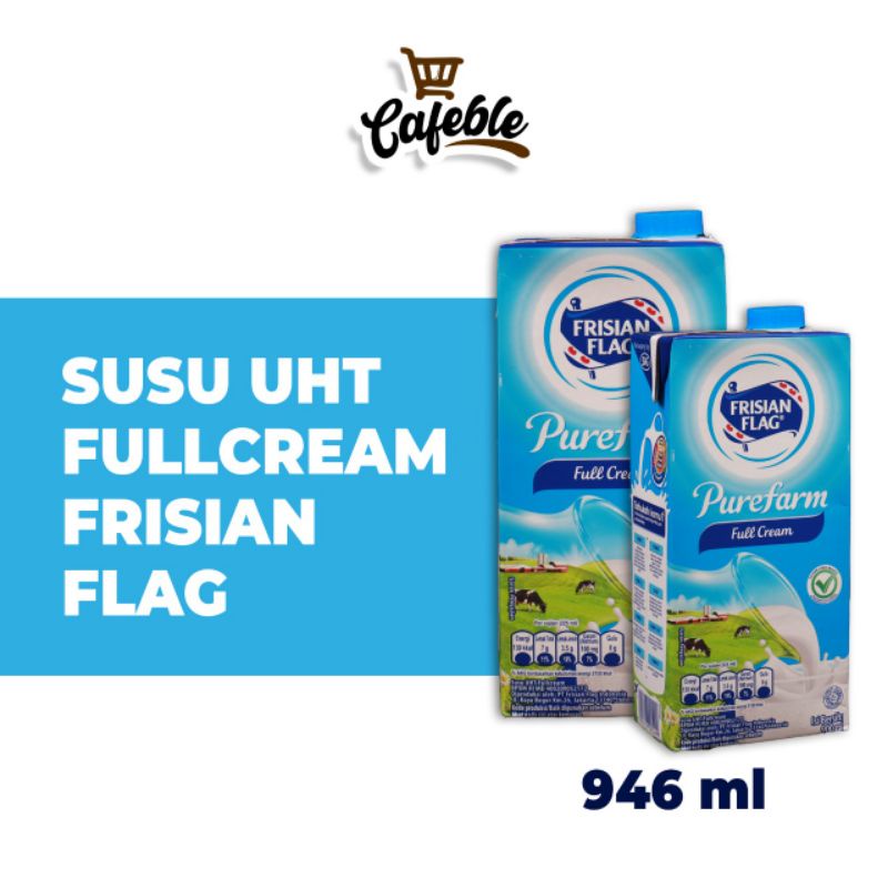 Jual Susu UHT Full Cream Frisian Flag kemasan 946 ml | Shopee Indonesia