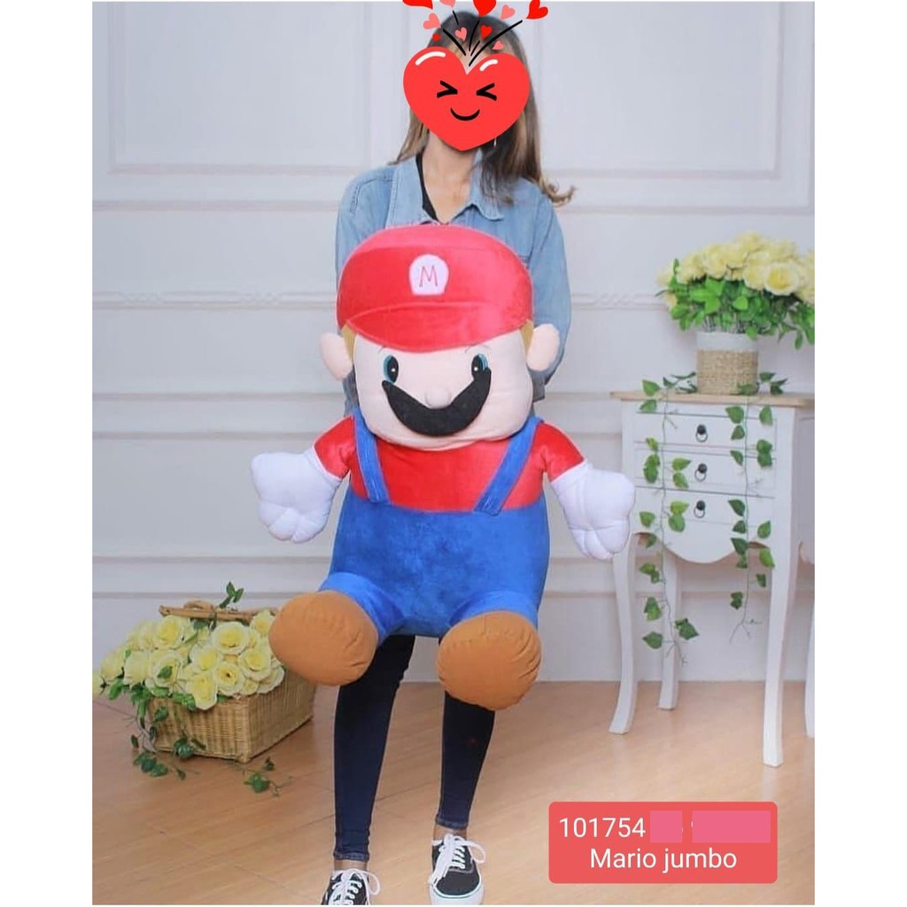 Jual Boneka Karakter Super Mario Bros Ukuran Jumbo dan L | Shopee Indonesia