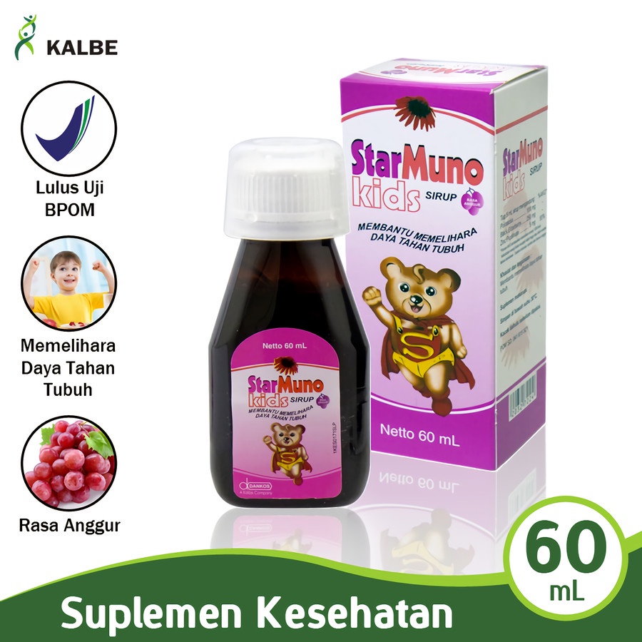 Jual Starmuno Kids Suplemen Sirup Makanan 60 ML | Shopee Indonesia