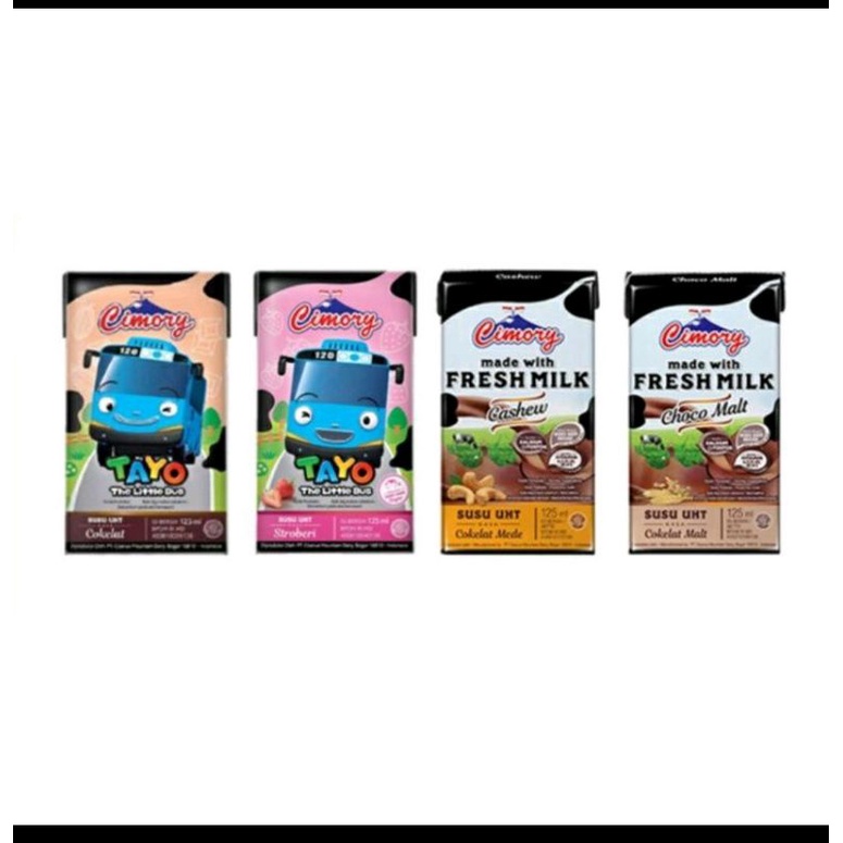 Jual Susu Cimory UHT Tayo Mini Freshmilk 125 ml | Shopee Indonesia
