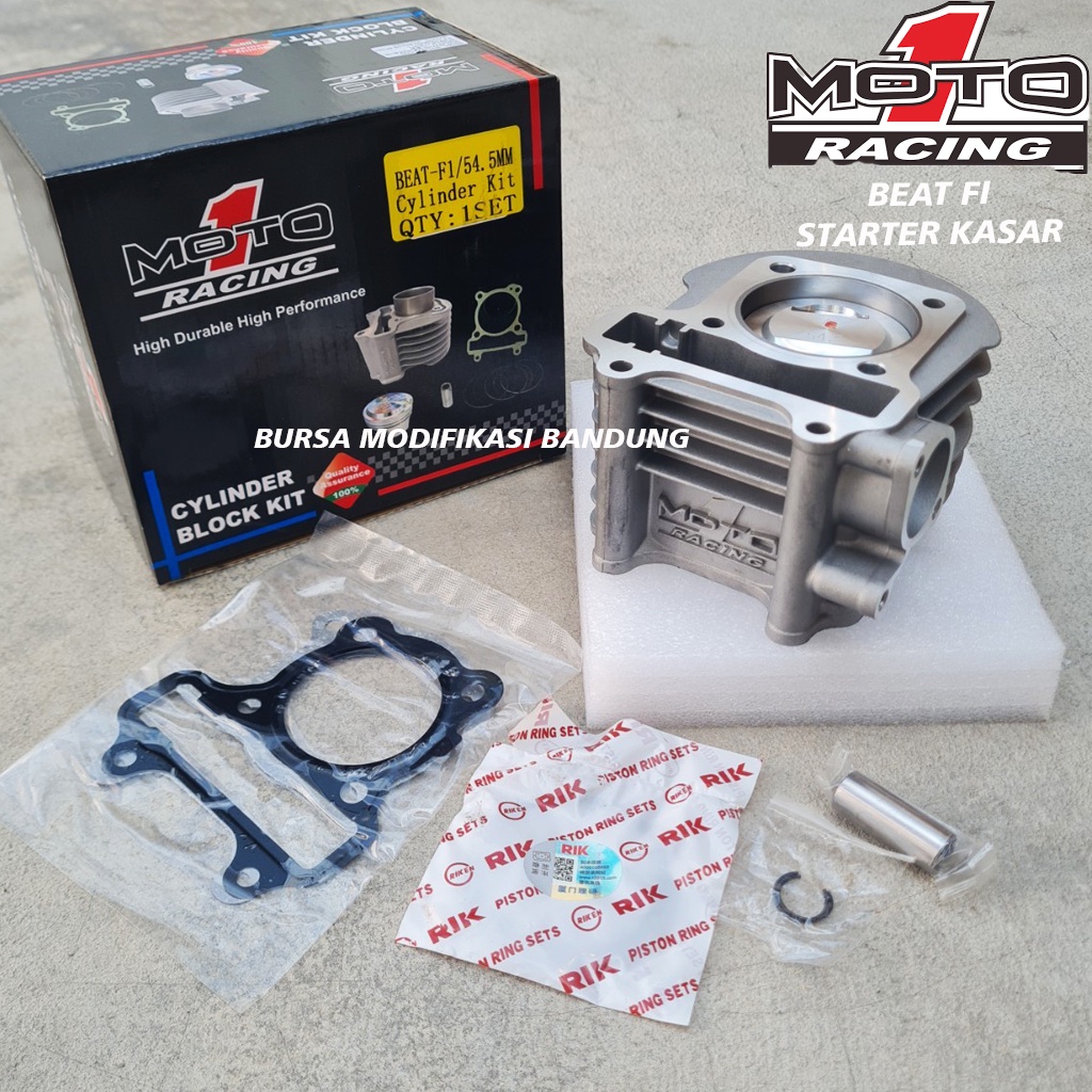 Jual PAKET BOREUP BLOK MESIN 54.5 BEAT FI SCOOPY FI STARTER KASAR MOTO1 ...