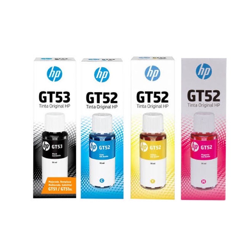 Jual Paket 1 Set Tinta Hp GT 53 & GT 52 Original untuk Hp deskjet ...