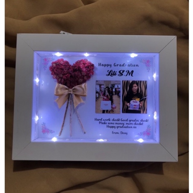 Jual Frame 5r 3D ukuran 22x17 cm untuk hadiah ulangtahun,wisuda ...