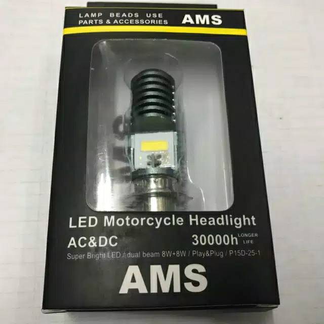 Jual Lampu depan AMS led putih 2 sisi | Shopee Indonesia