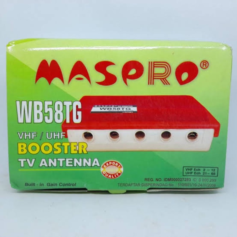 Jual BOOSTER ANTENA ATAS TV UHF VHF MERK MASPRO | Shopee Indonesia