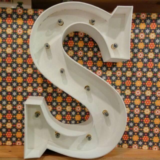 Jual Letter Marquee Letter Light 30cm - 10 Lights huruf lampu | Shopee ...
