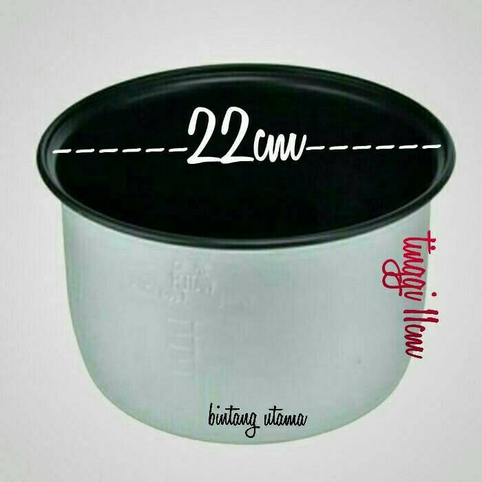 Jual panci teflon/dalaman rice cooker 1,2L cck utk semua mrk(sesuai ...
