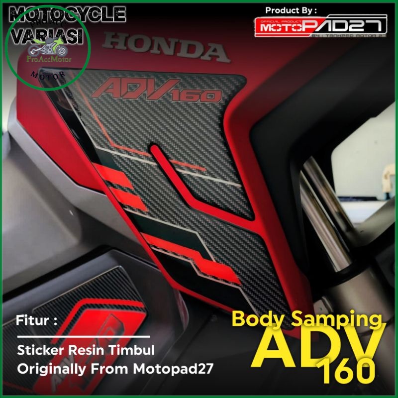 Jual Stiker Body Samping ADV 160 Sticker ADV 160 Cover Body Samping ADV ...