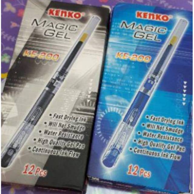 Jual Pulpen kenko magic Gel 0,5 hitam&biru | Shopee Indonesia