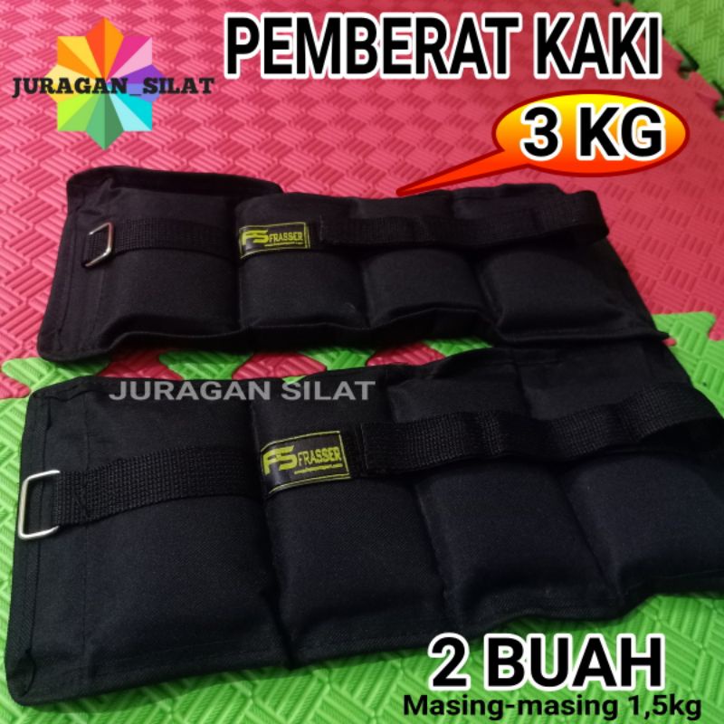 Jual (isi 2buah) 3kg pemberat kaki dan tangan frasser sepasang (masing ...