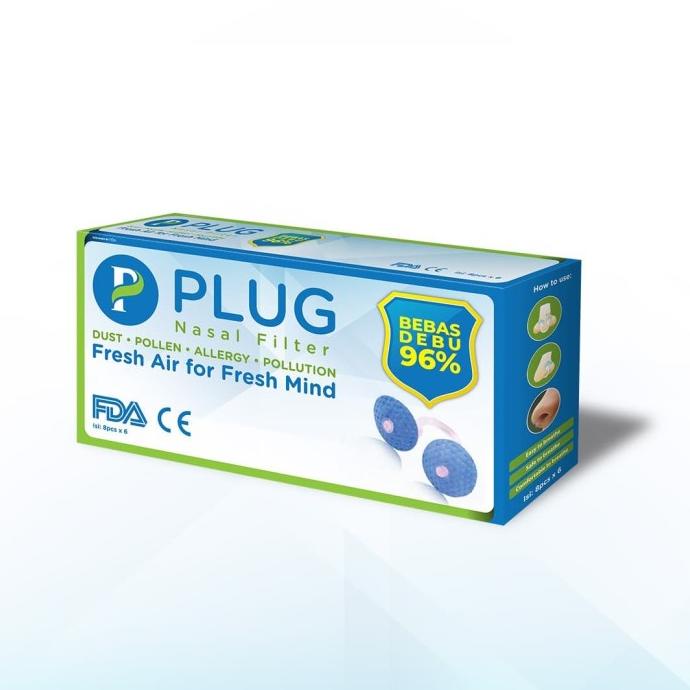 Jual PLUG Nasal Filter 1 box (Isi 6 pack refill x 8 pcs) | Shopee Indonesia