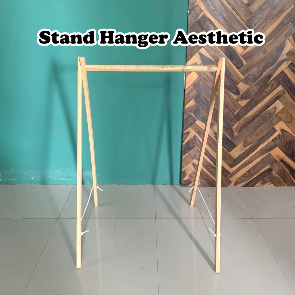 Jual Stand Hanger Kayu Wooden Baby Play Gym Stand Hanger Aesthetic ...