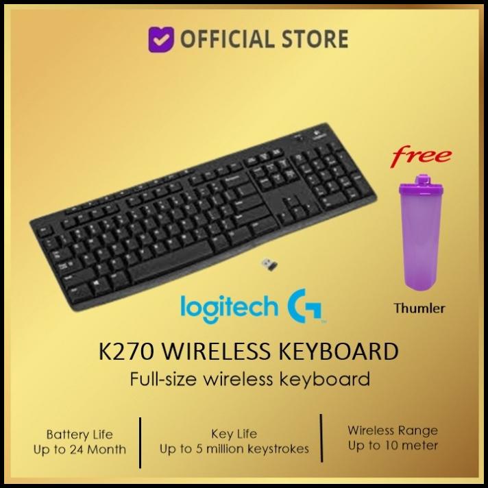 Jual Logitech Wireless Keyboard K270 / K 270 | Shopee Indonesia