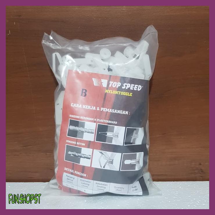 Jual FISHER GYPSUM / FISHER KUPU-KUPU / RAM TOOGLE MERK TOP SPEED 100 ...