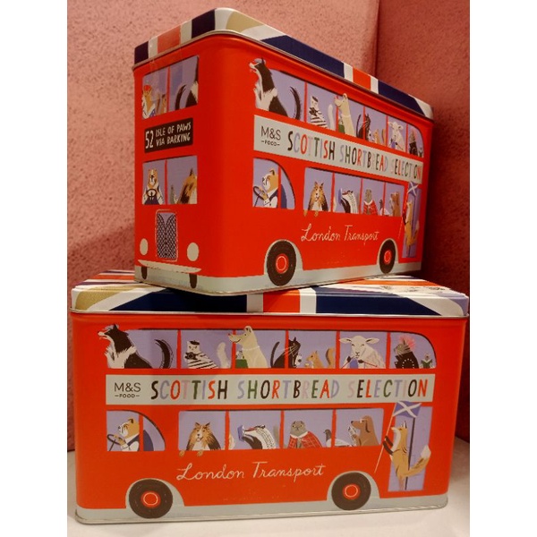 Jual Marks and Spencers Marks Spencer SCOTTISH SHORTBREAD BUS TIN MARKS ...