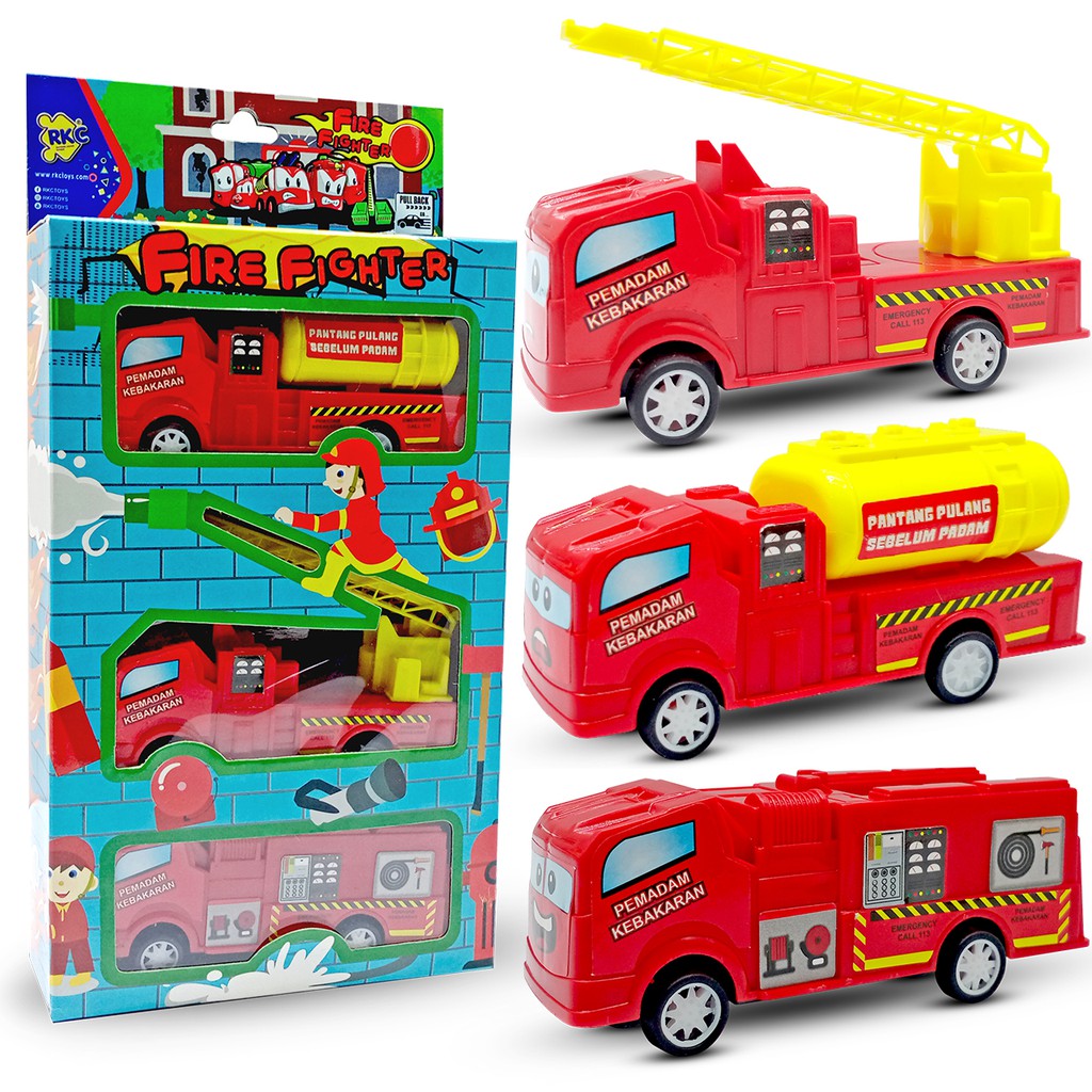 Jual MAINAN MOBIL AMBULAN & FIRE RESCUE SET AMBULANCE CRANE MOBIL ...