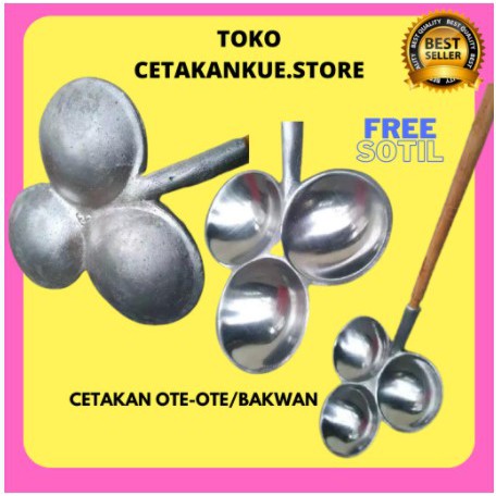 Jual cetakan weci bakwan ote-ote 3 lubang diameter 9 cm anti lengket ...