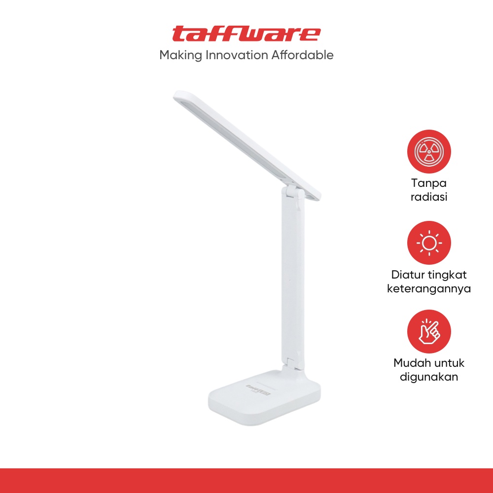 Jual TaffLED Lampu Meja Belajar Desk Lamp USB 8 W - T302 | Shopee Indonesia