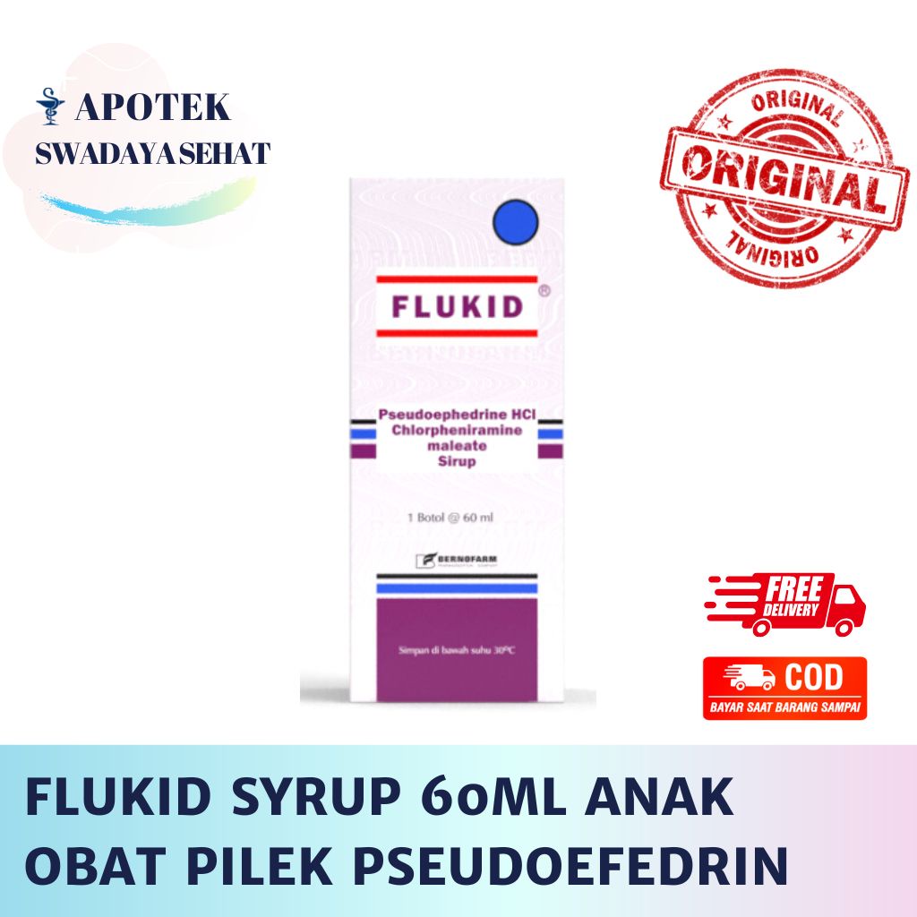 Jual FLUKID SYRUP 60ML - Obat Pilek Flu Anak Sirup Botol Hidung ...