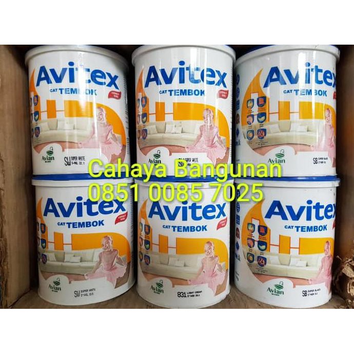 Jual AVITEX EMULSION CAT TEMBOK KALENG KECIL 1KG 1 KG - AVIAN PAINTS ...