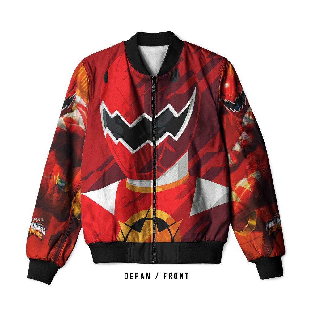 Jual Jaket Bomber Pria Wanita Superhero Power Ranger Dino 02 Full ...