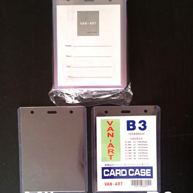 Jual Card case, mika nama, tempat label nama ukuran B3 | Shopee Indonesia