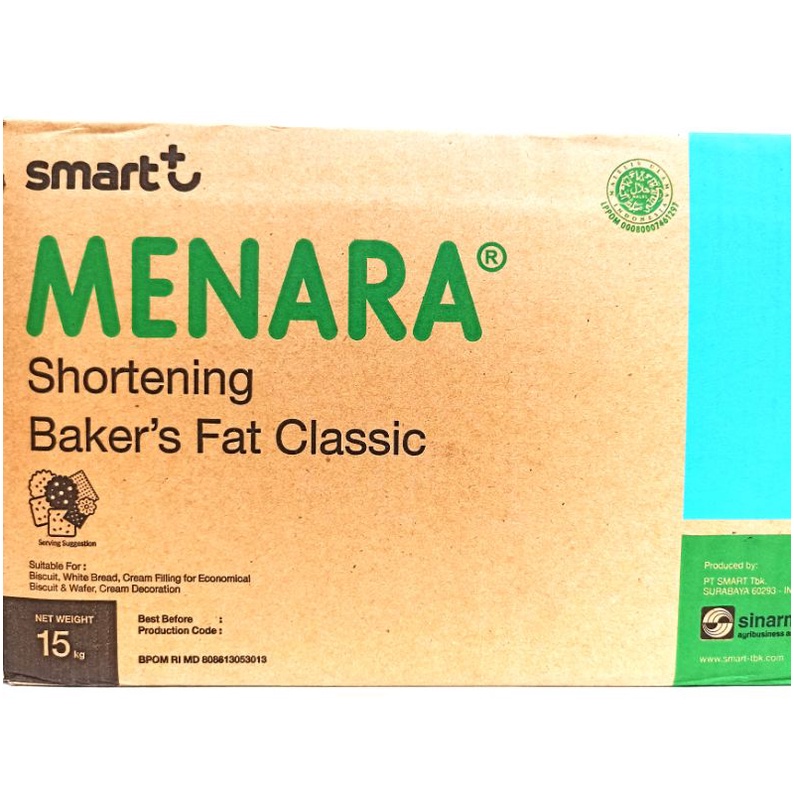 Jual MENARA Shortening Bakers Fat Classic 15 Kg | Shopee Indonesia