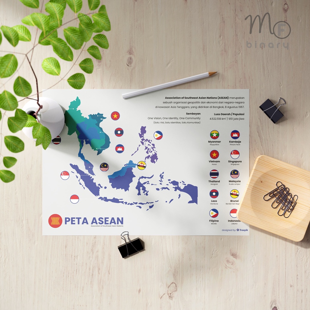 Jual Poster Peta ASEAN | Map-02 | Poster Animasi - Poster Custom ...