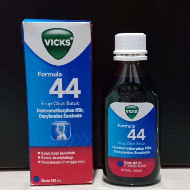 Jual Vicks formula 44 sirup obat batuk 100 ml besar | Shopee Indonesia