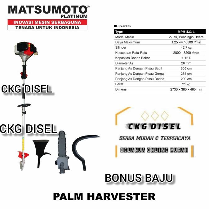 Jual Mesin Dodos Cantas Sawit 3 In 1 / Alat Potong Sawit Matsumoto Mph ...