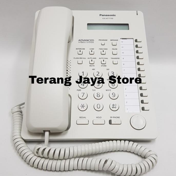 Jual Telepon Kabel Panasonic KX-AT7730 Digital Panasonic KX-AT7730 (Putih) | Shopee Indonesia